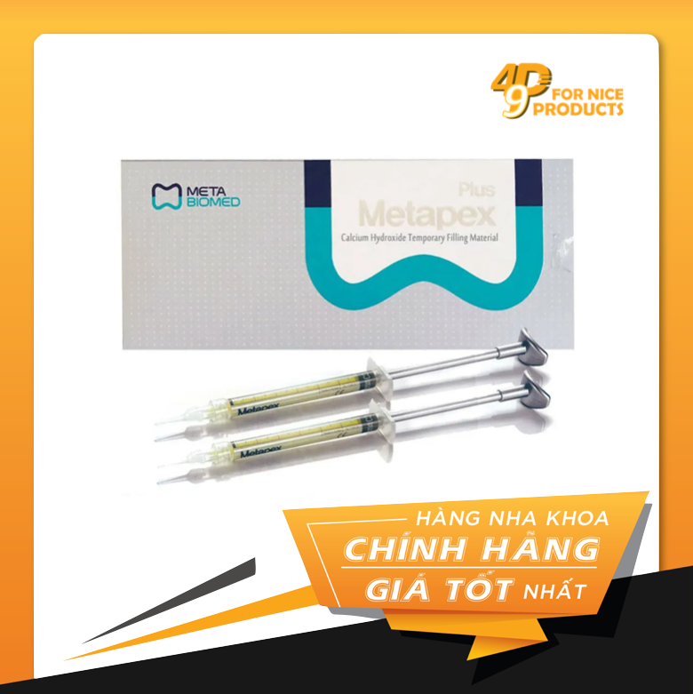 Vật liệu xử lý ống tuỷ Canxi Hydroxide & Iodoform Metapex Plus - Meta